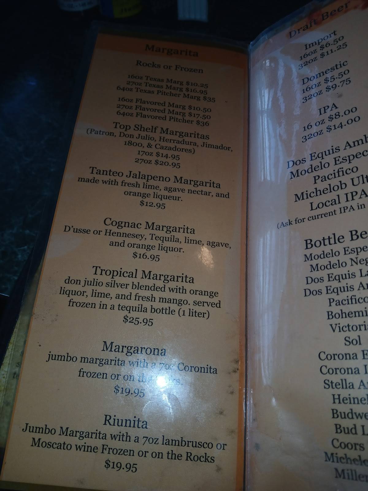 Menu at Los Bravos Mexican Restaurant Decatur, Decatur, N Decatur Rd # B