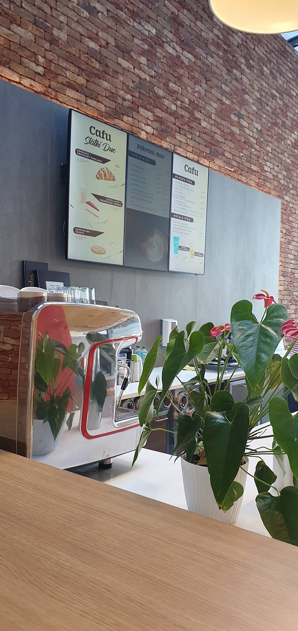 Menu at BASH restaurant, Sarajevo