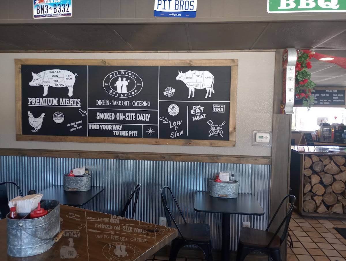 Menu at PIT BROS Barbecue, Menominee