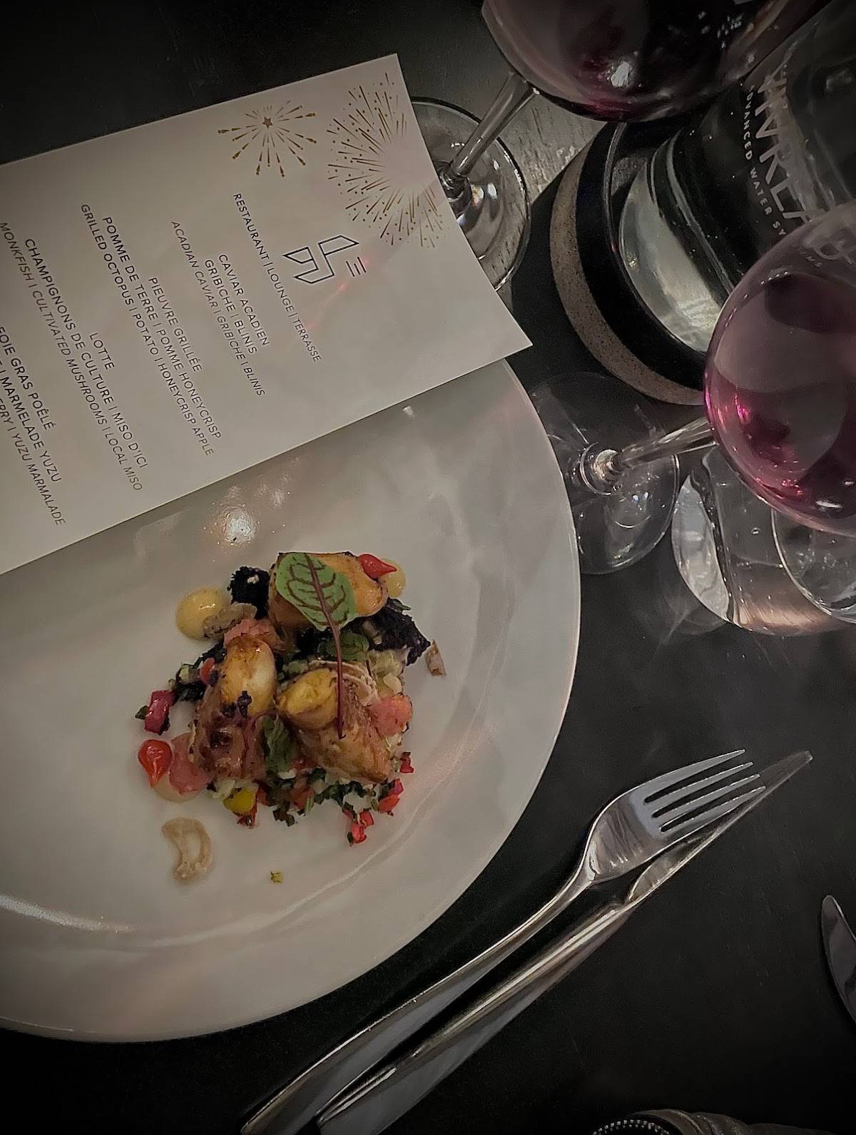 Menu at Restaurant h3, Montréal