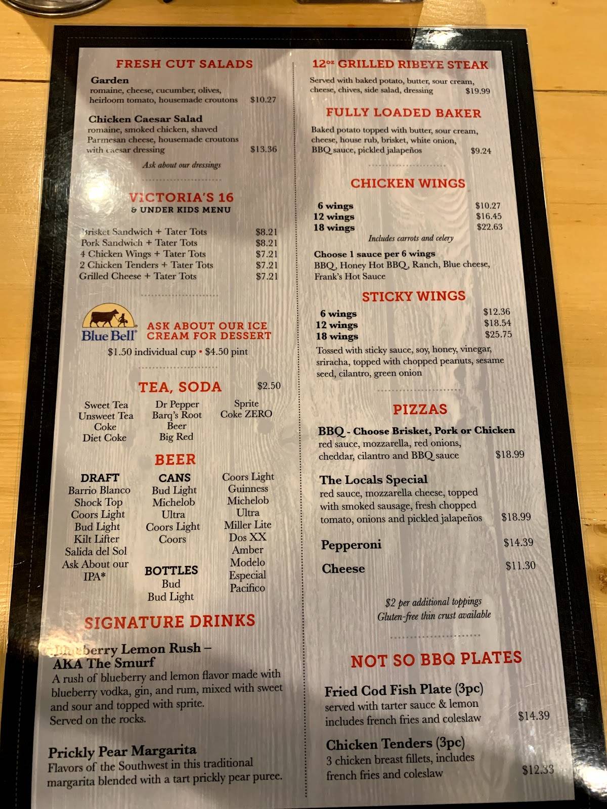 Menu at BBQ Rush, Tucson, S Country Club Rd