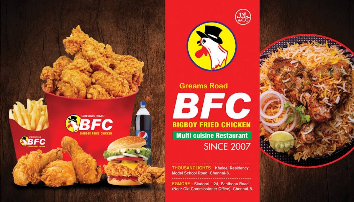 Menu at BFC Restaurant(Fried chicken,Burgers,Milkshake.Faloodha ...