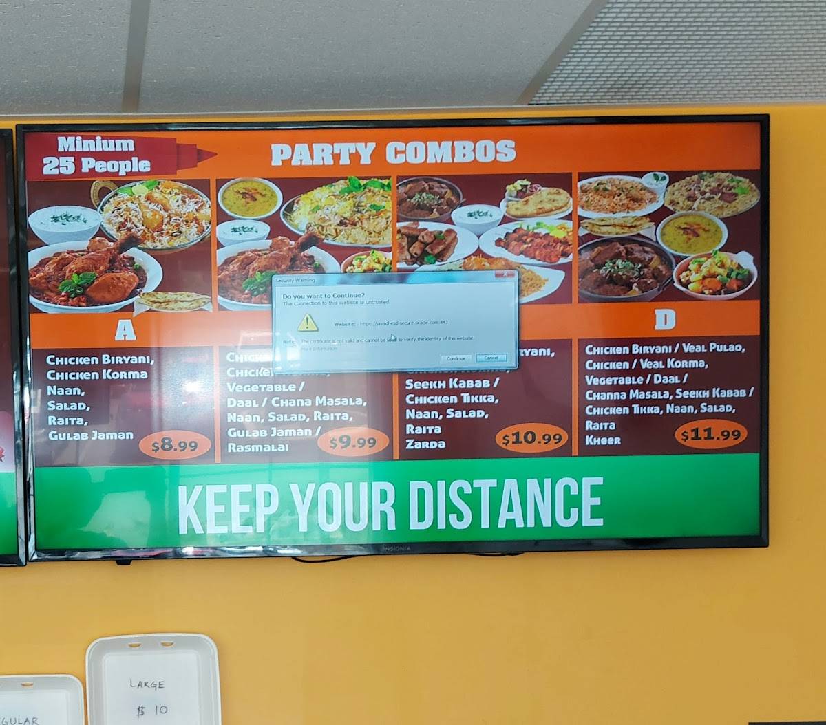 Menu at BIRYANI BOYZ restaurant, Milton