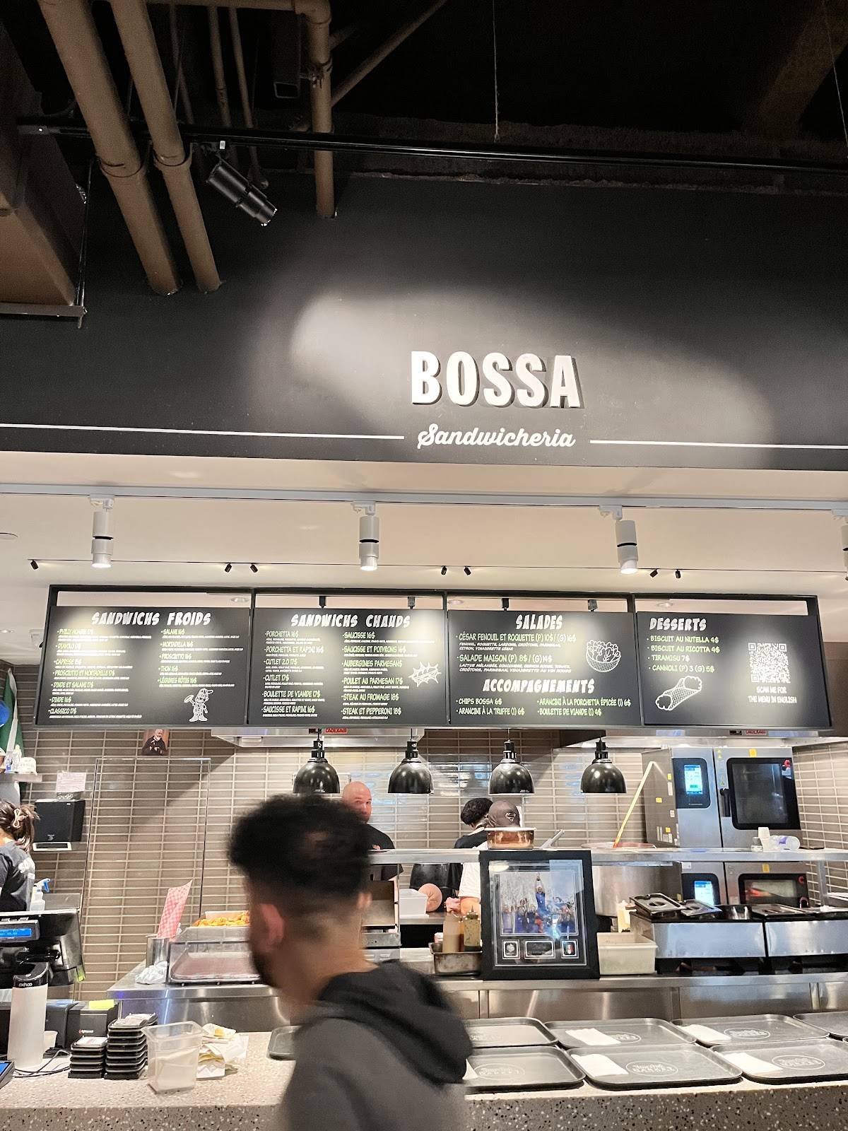 Menu at BOSSA Sandwicheria Prêt à manger restaurant, Montréal