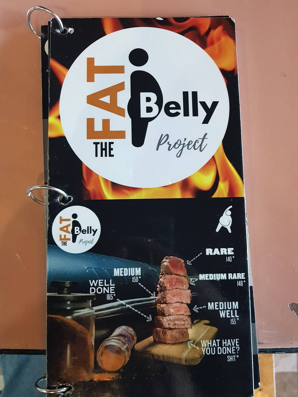 Carta de parrilla The Fat Belly Project, Baguio, Theresa