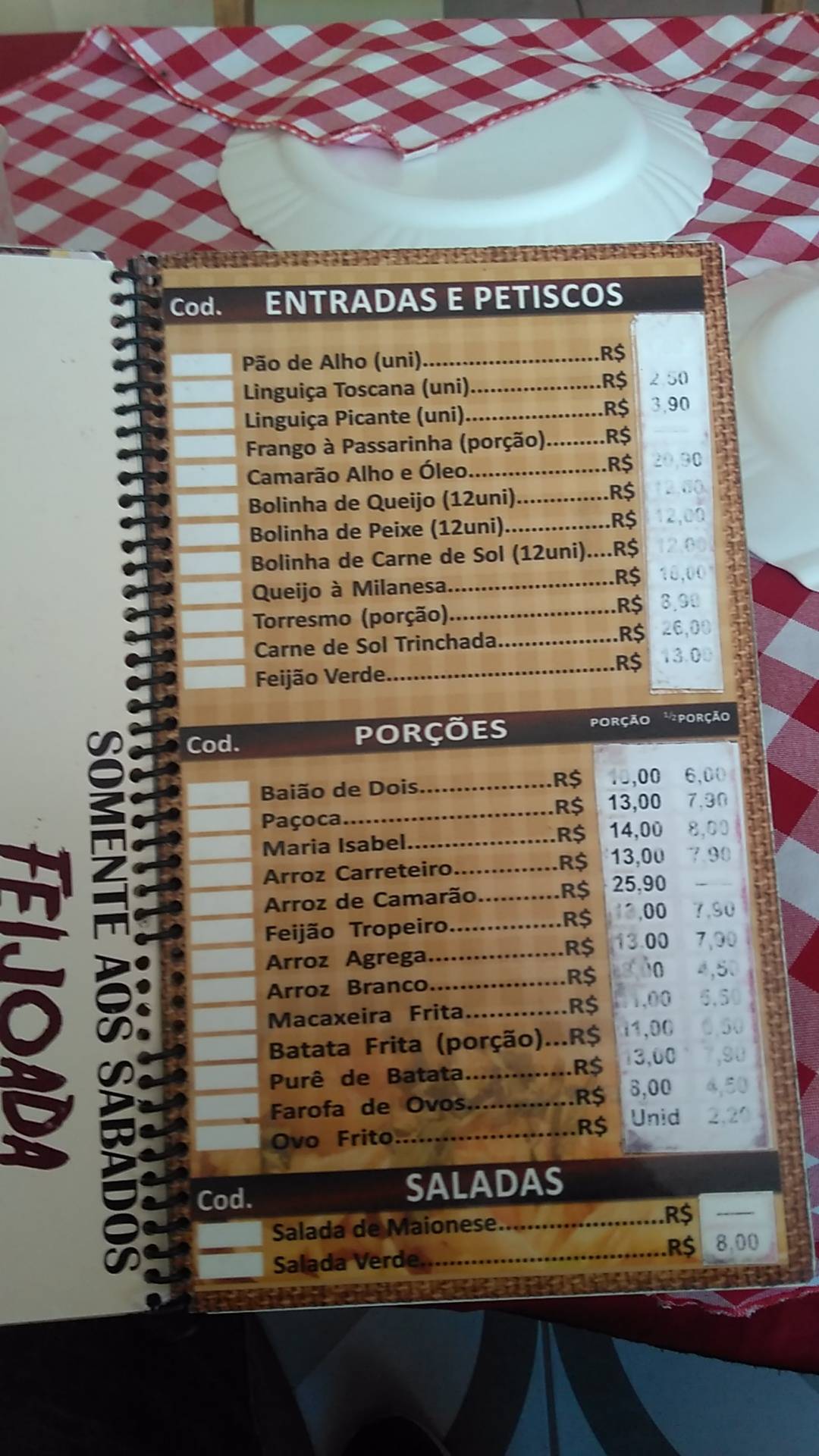 Menu em Baião do Dedé Restaurante e Pizzaria, Fortaleza, R. Verde 42 ...