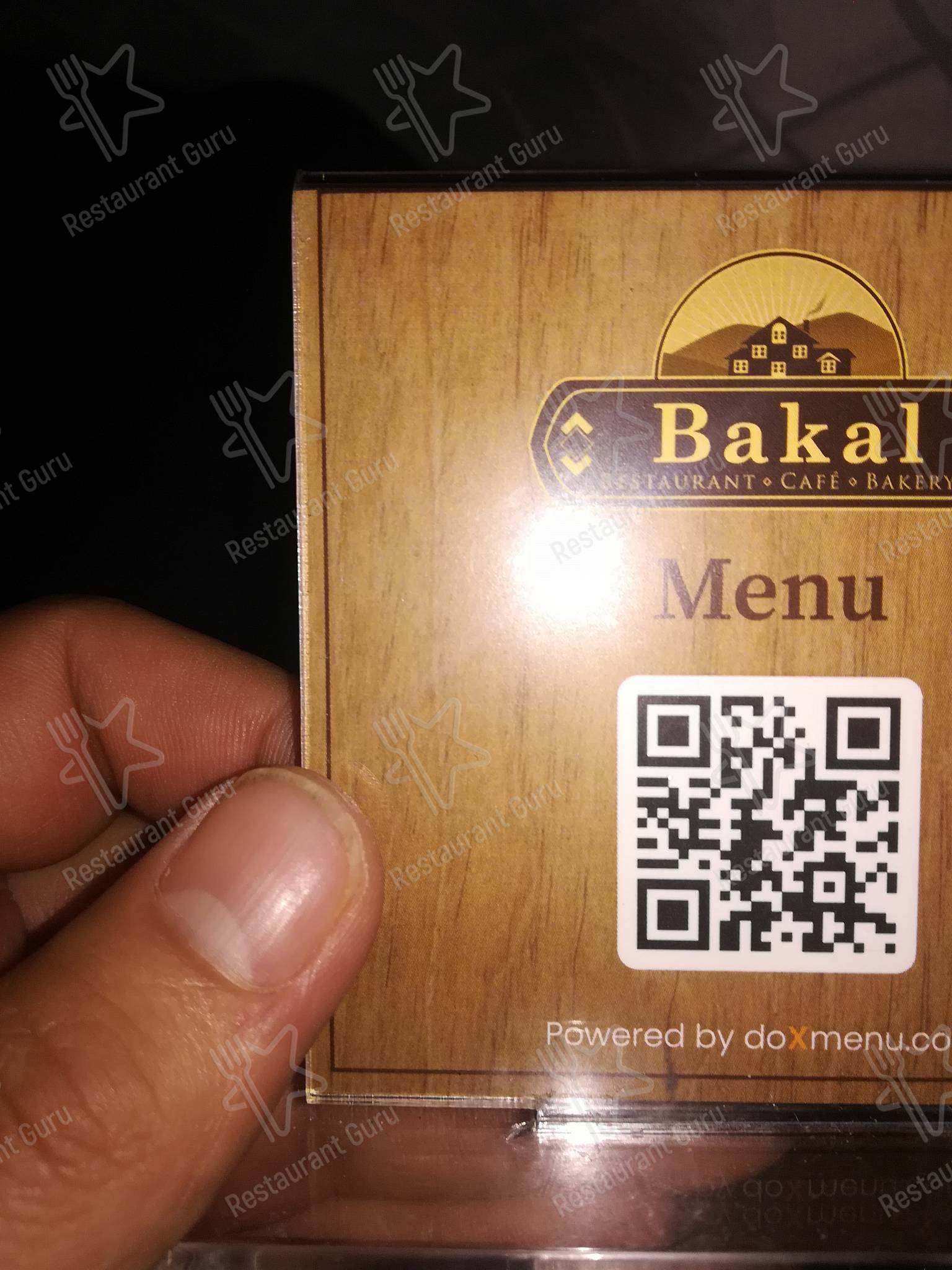 Menu at Bakal restaurant, Brvenitsa
