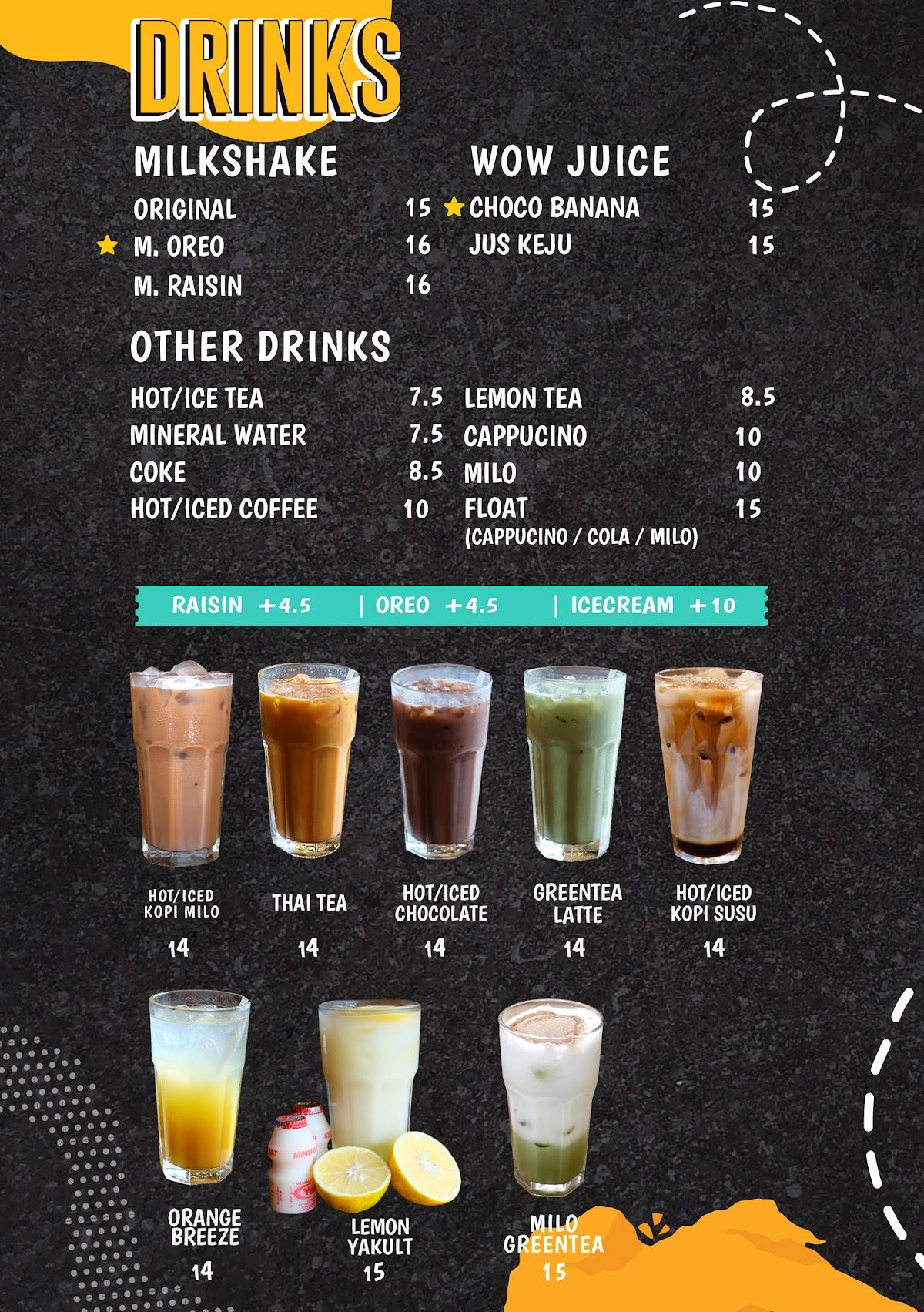 Menu at Wingz o Wingz Gegerkalong restaurant, Bandung