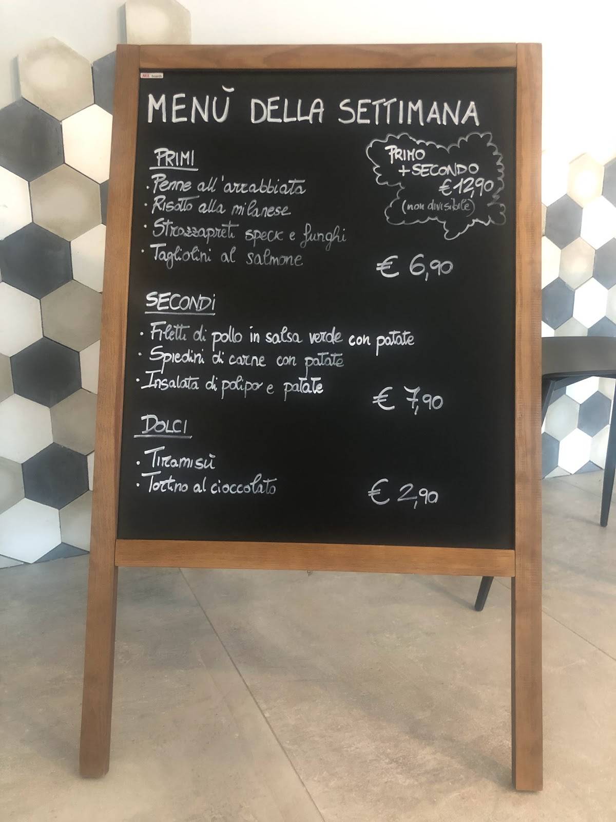 Menu da Bar Al Cartello, Somma Lombardo