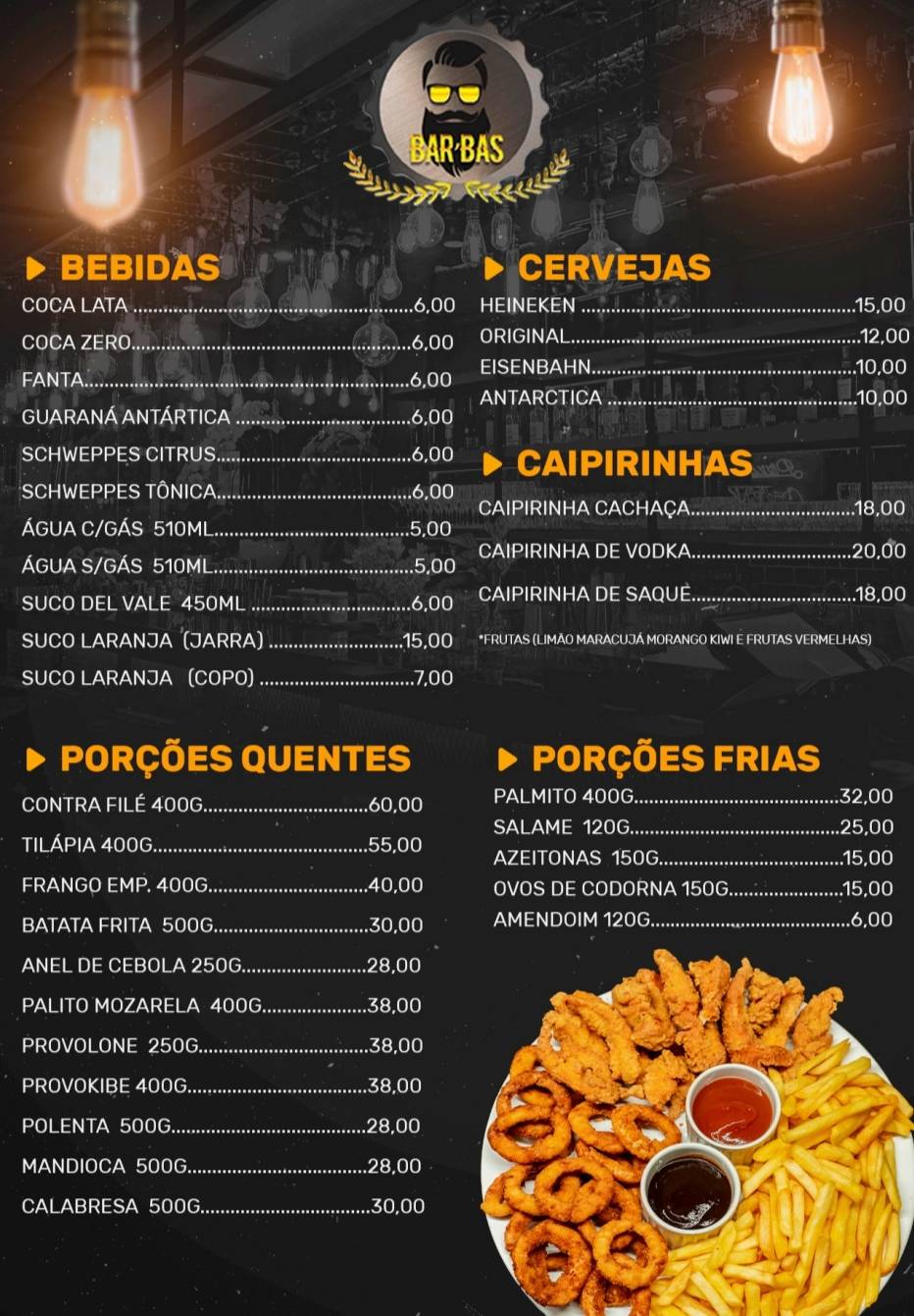 Menu em Bar’Bas, Leme