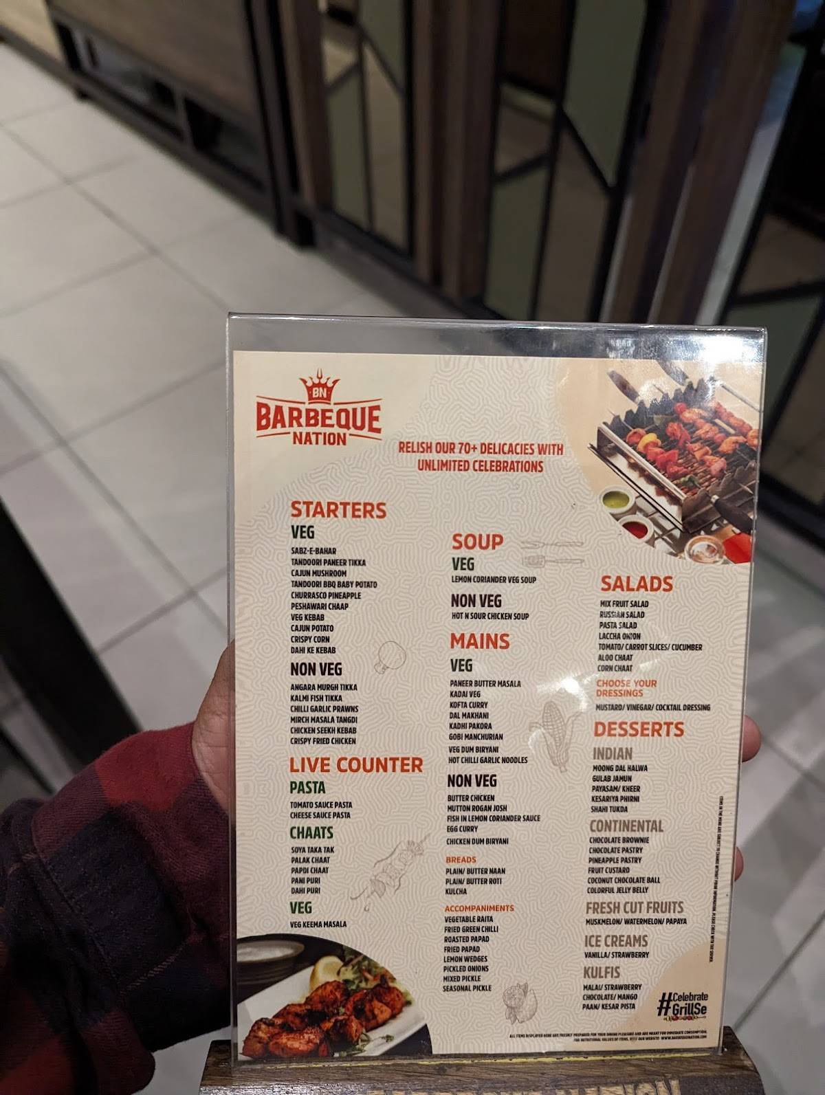 Menu at Barbeque Nation - Lulu Mall, Amar Shaheed Path, Lucknow
