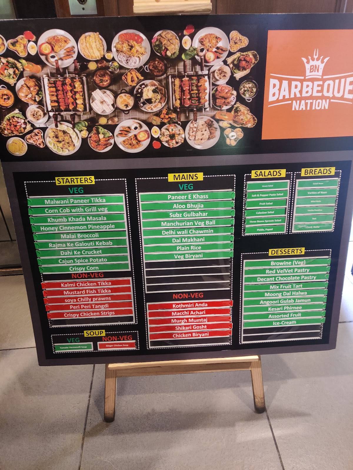 Menu at Barbeque Nation, Surat, 1st Floor