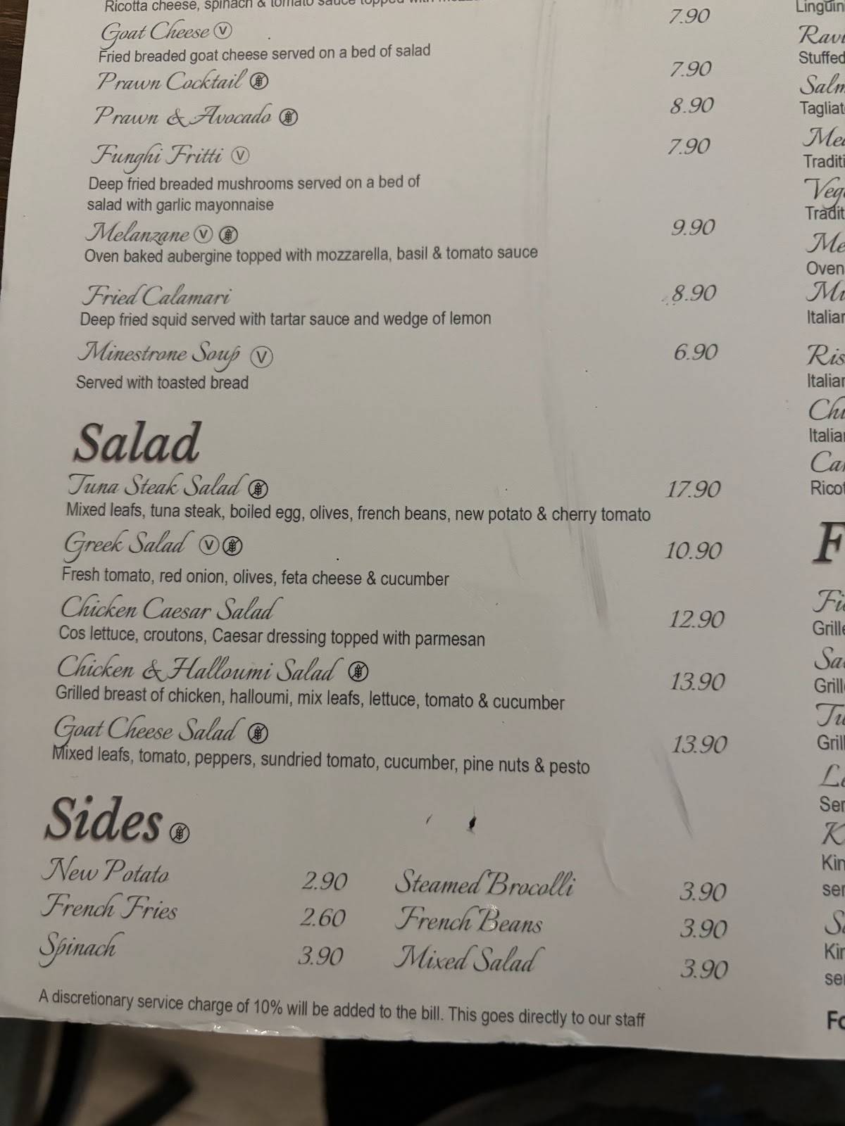 Menu at Barracuda Stanmore, Stanmore, The Buckingham House