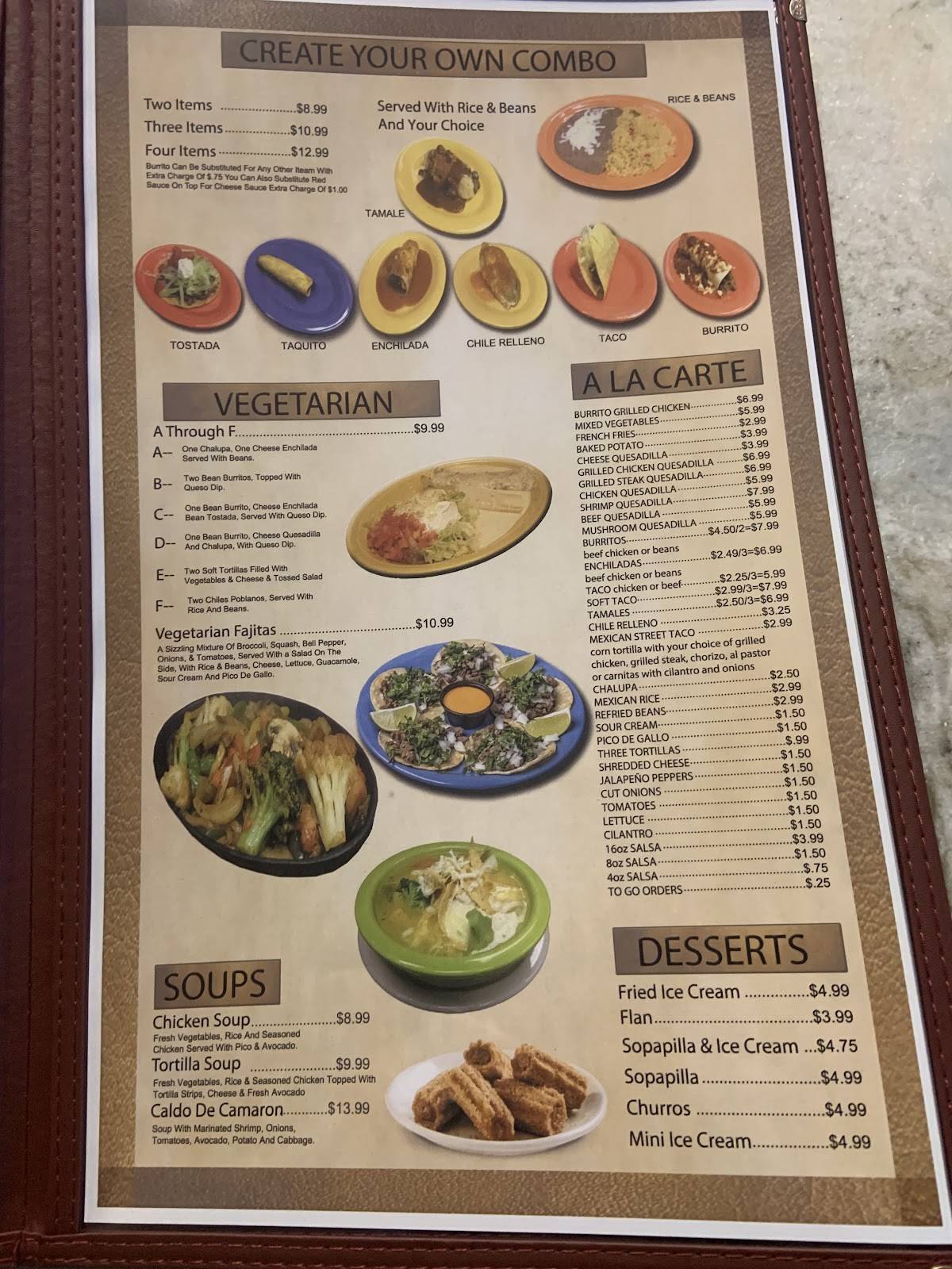 Menu at Lopez Grill restaurant, Bartlett