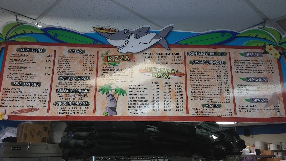 Menu at Beach Pizza Plus pizzeria, Seminole, Seminole Blvd