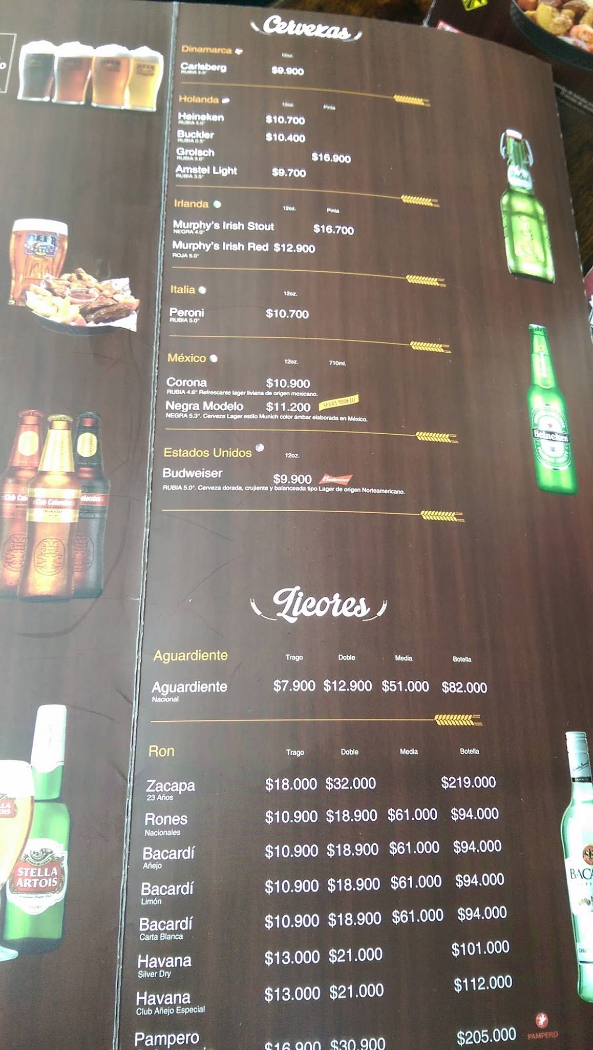 Carta del pub y bar Beer Station - Calle 116 BOGOTA, Bogotá, Ac 116 # 15-59