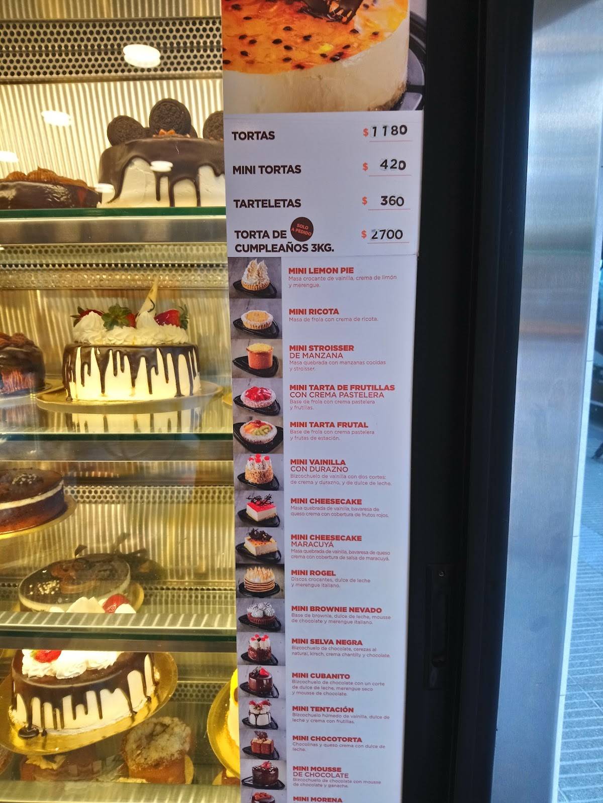 Menu at Bellaria restaurant, Buenos Aires, Av. Sta. Fe 5102