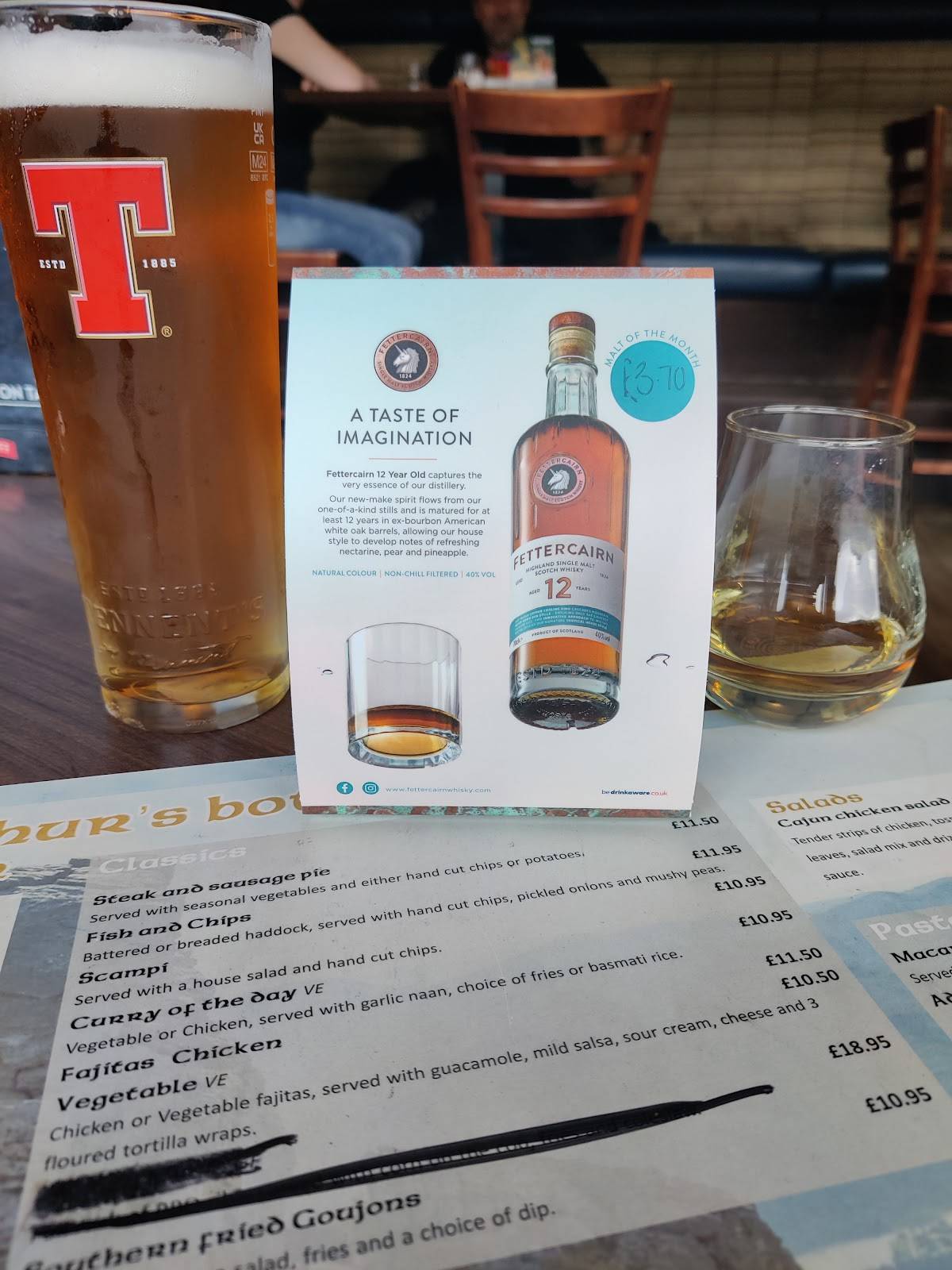 Menu at Ben Arthur Bothy pub & bar, Arrochar
