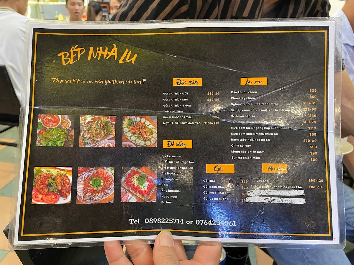 Menu at Bếp Nhà Lu restaurant, Da Nang