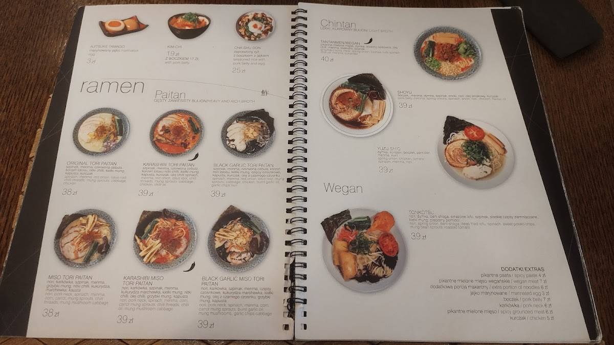 Menu at Besuto Sushi & Noodle restaurant, Warsaw