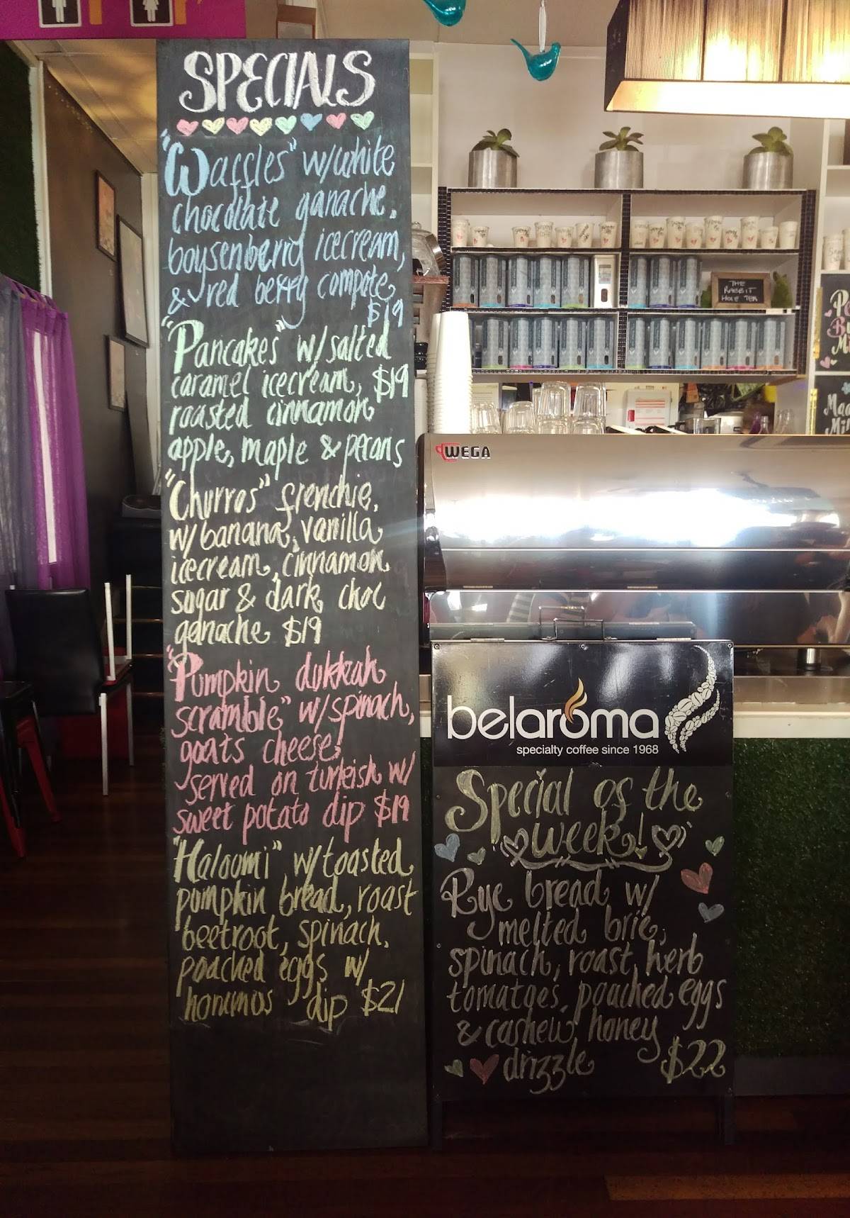 Menu at Betty Blue & The Lemon Tart restaurant, Townsville, 95 Denham St