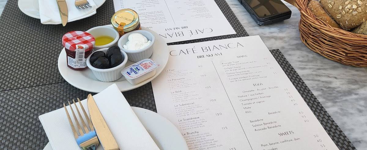 Menu at Bianca Café cafe, Casablanca, Av. Habib Sinaceur