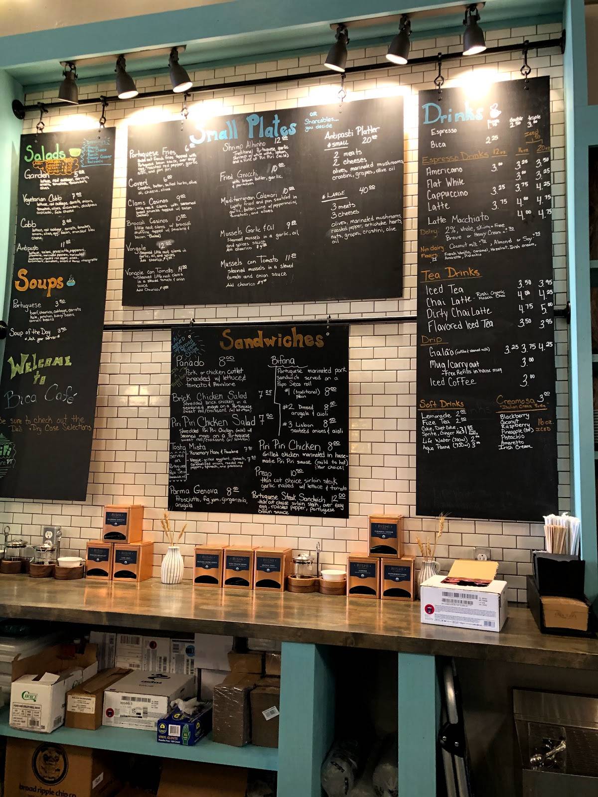Menu at Bica Café cafe, Noblesville