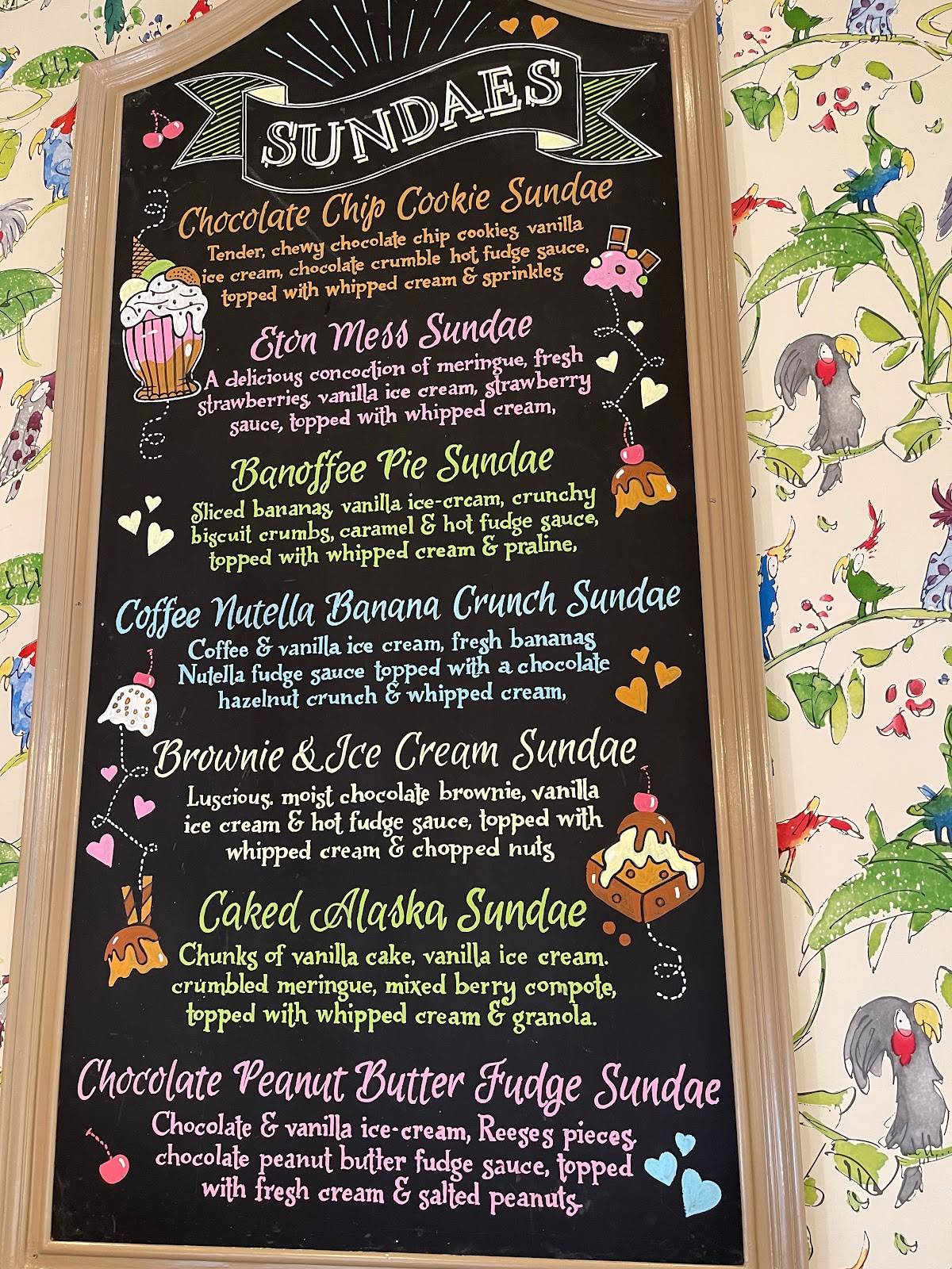Menu at Big Chill Cakery, Gurugram