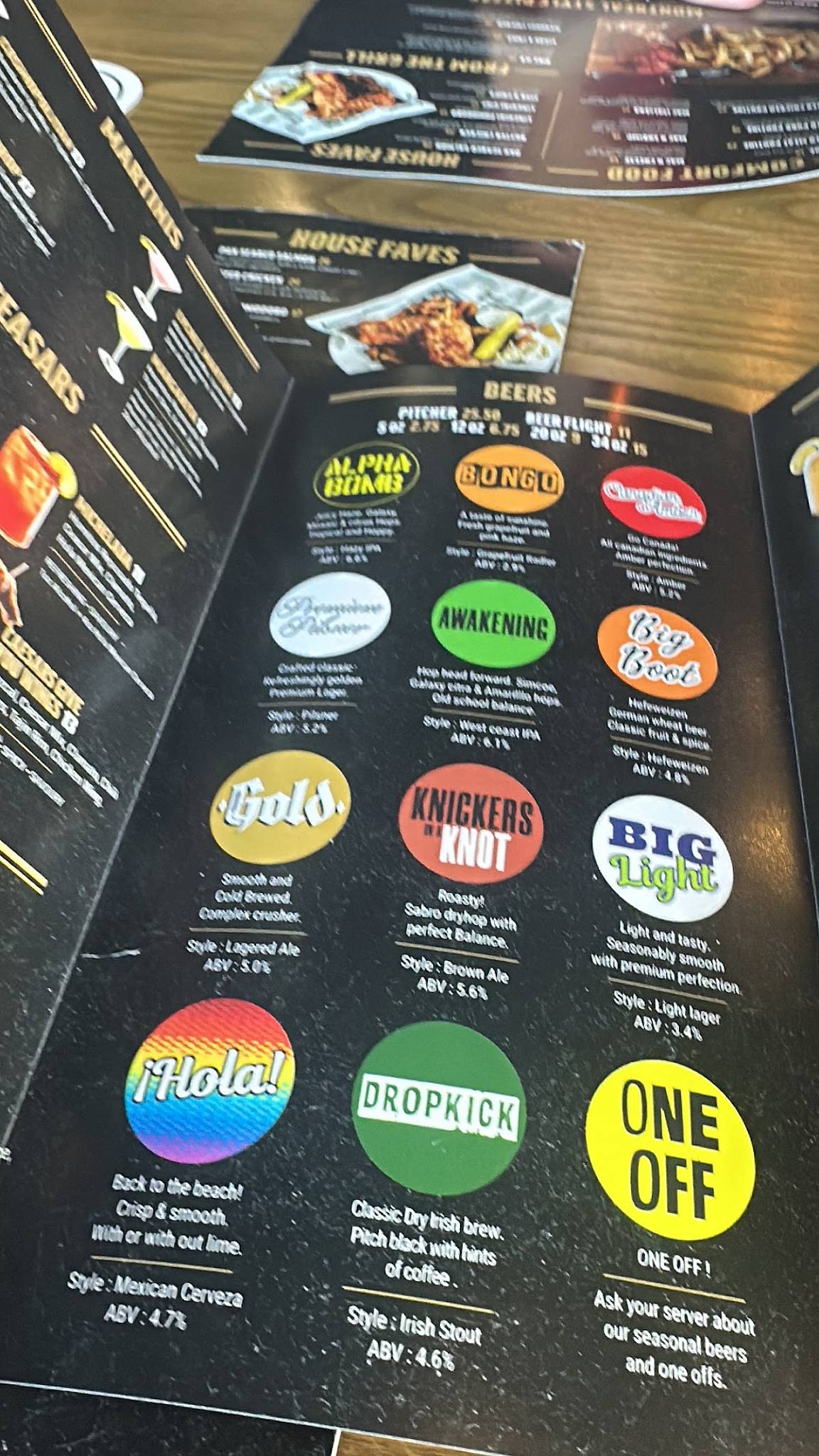 Menu at Big Rig Kitchen & Brewery - Iris pizzeria, Ottawa, Iris St