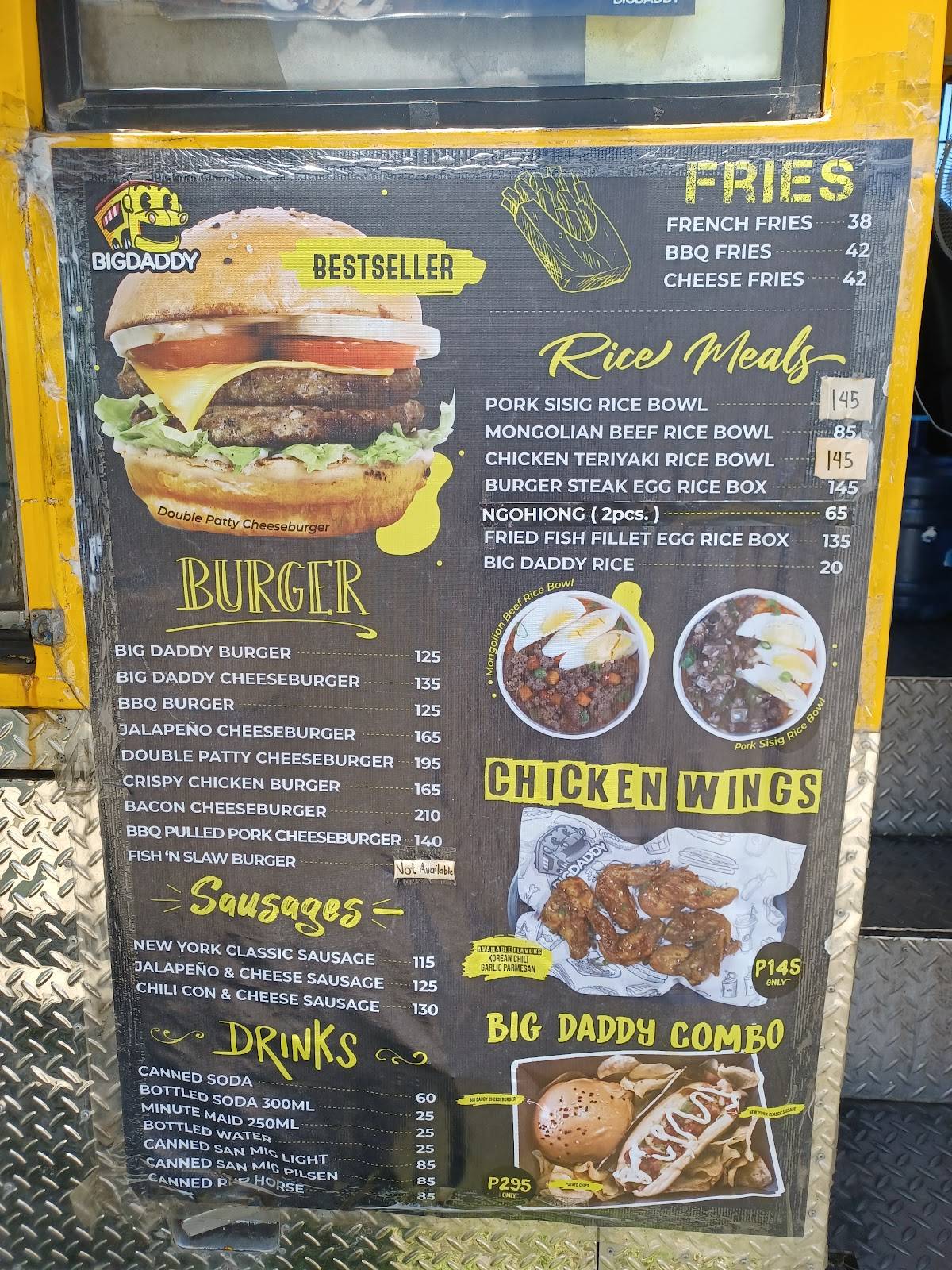 Menu at Bigdaddy - IL CORSO restaurant, Cebu City, 6000 Cebu South ...