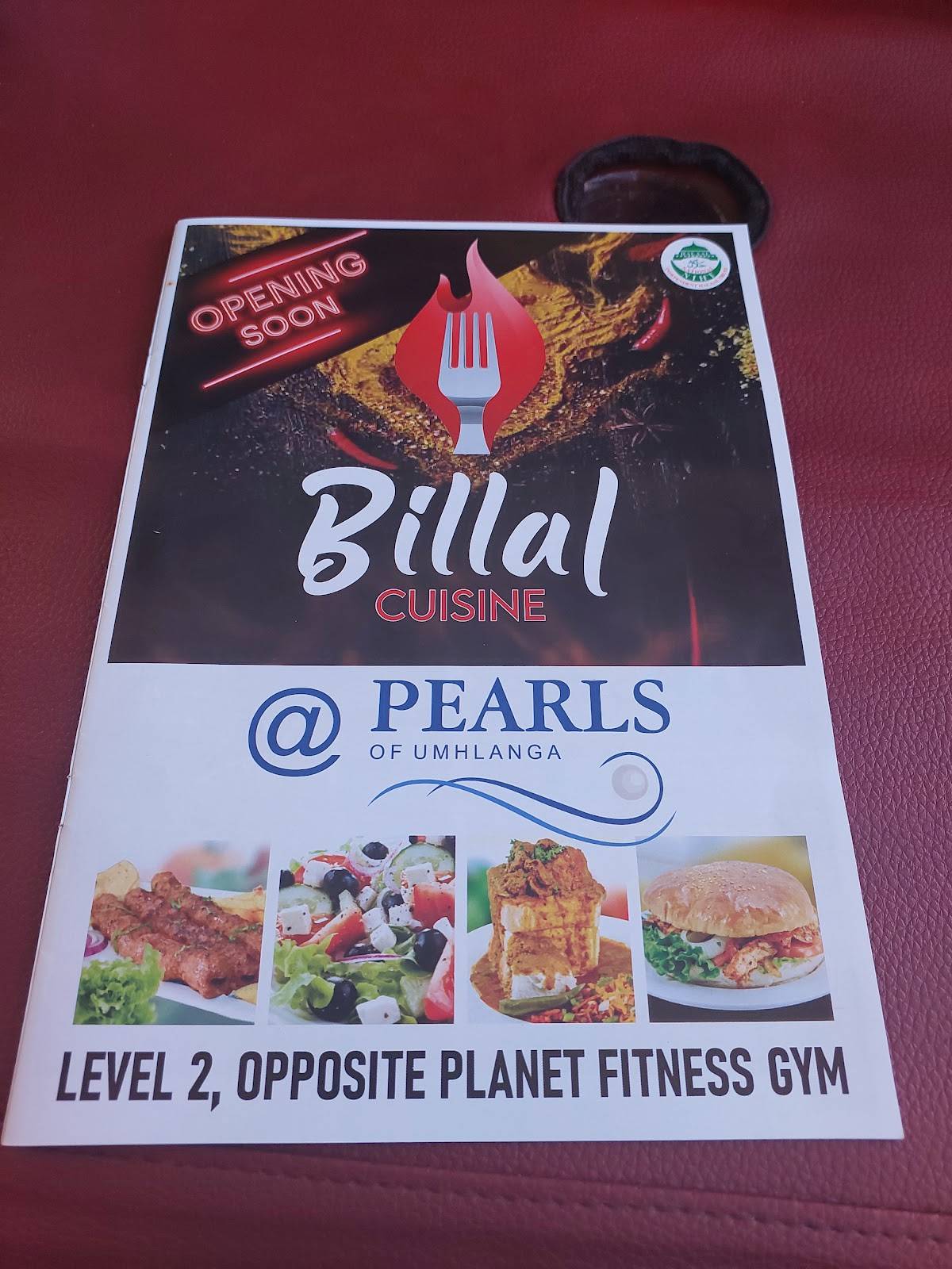 Menu at Billal Cuisine North Beach Branch restaurant, Durban