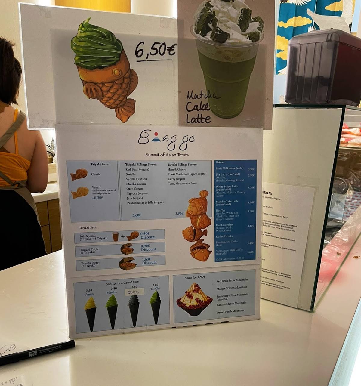 Speisekarte von Bing Go restaurant, Düsseldorf
