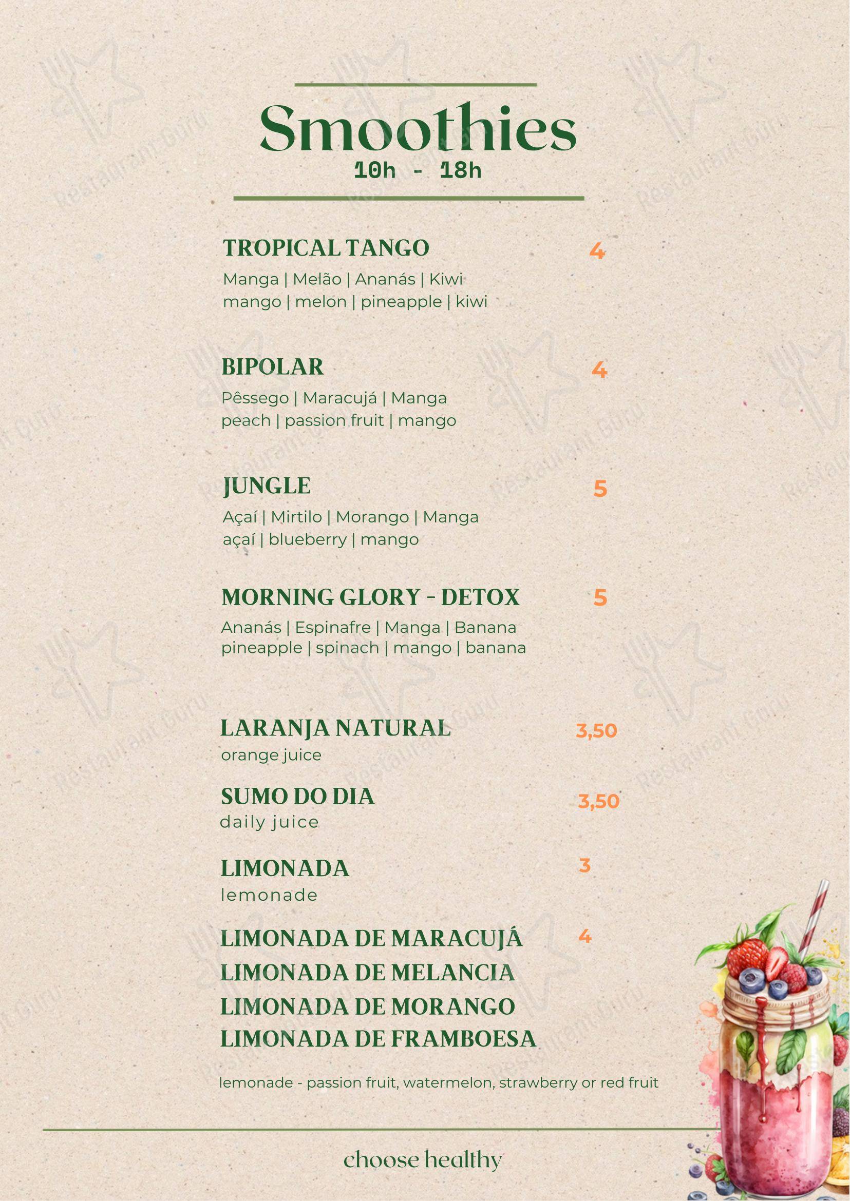 Menu em Bipolar Restaurant by Lisboa Rio, Lisboa