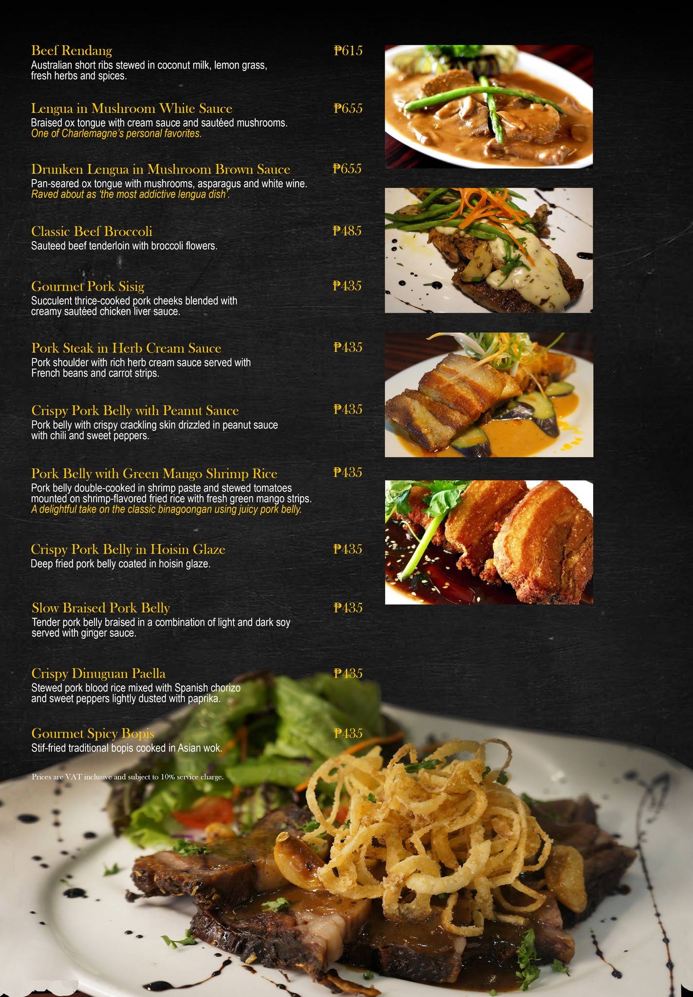 Menu at Bistro Charlemagne restaurant, Santa Rosa, Ayala Malls Solenad ...