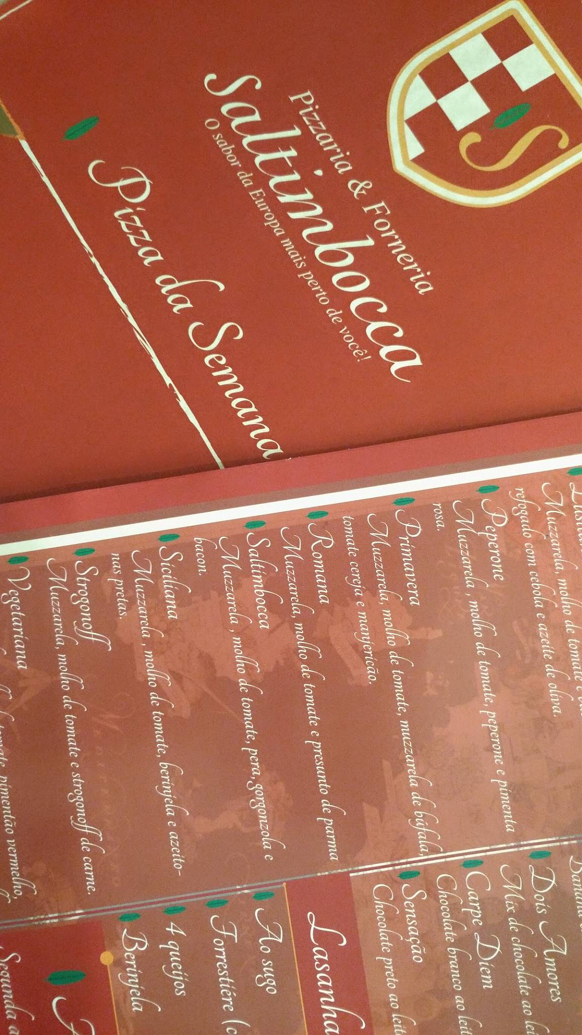 Menu em Bistrô saltimbocca restaurante, Curitiba