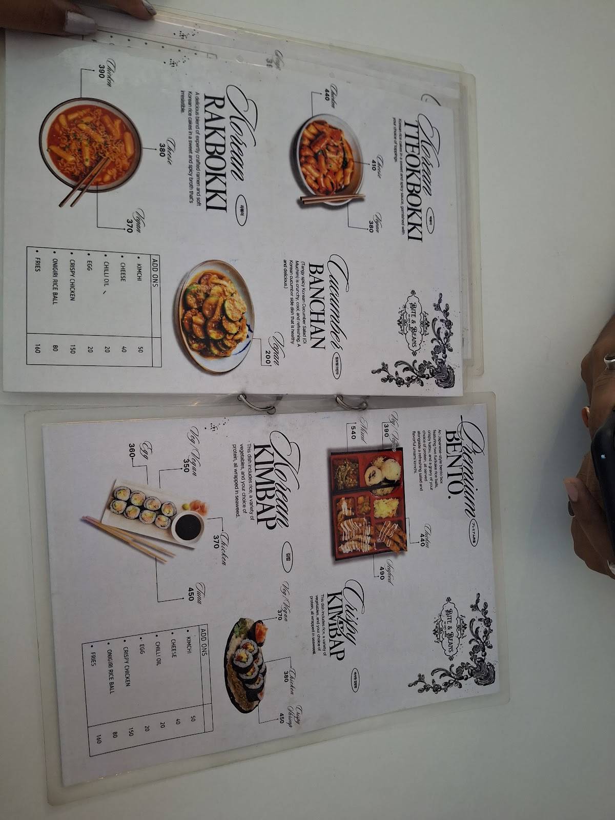 Menu at Bite & Beans 2D café House, Guwahati