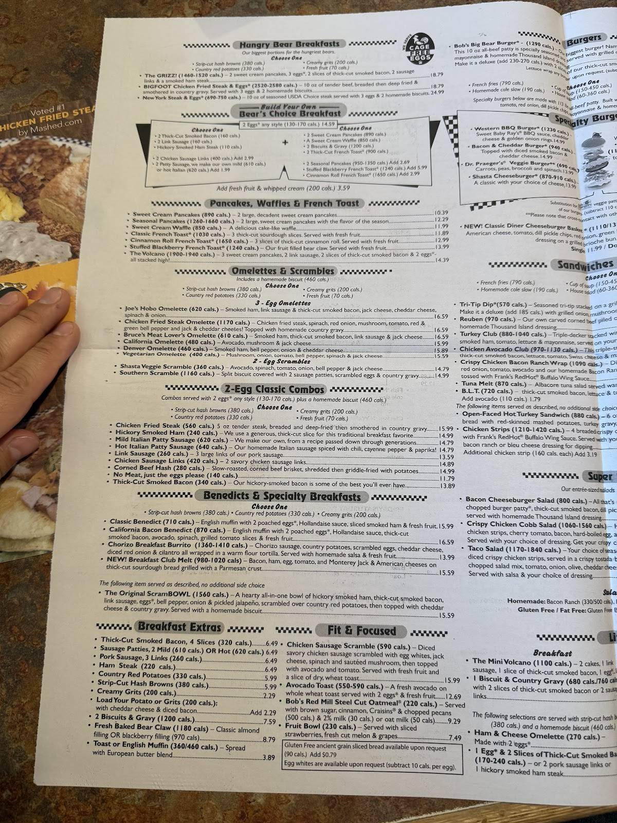 Menu at Black Bear Diner Federal Way restaurant, Federal Way