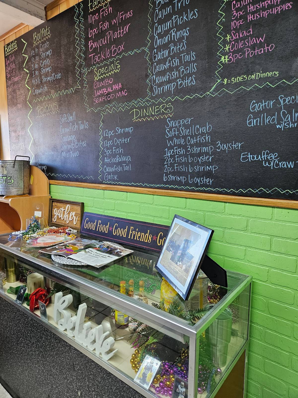 Menu at Black Pot Cajun Cuisine Inc restaurant, Waco