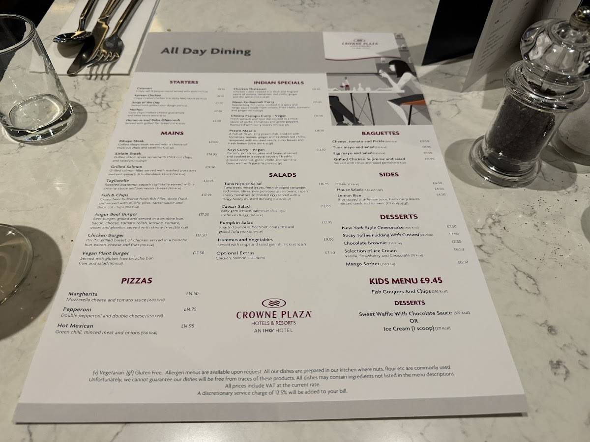 Menu at Bloom Kitchen & Bar, London, 1 King's Cross Rd