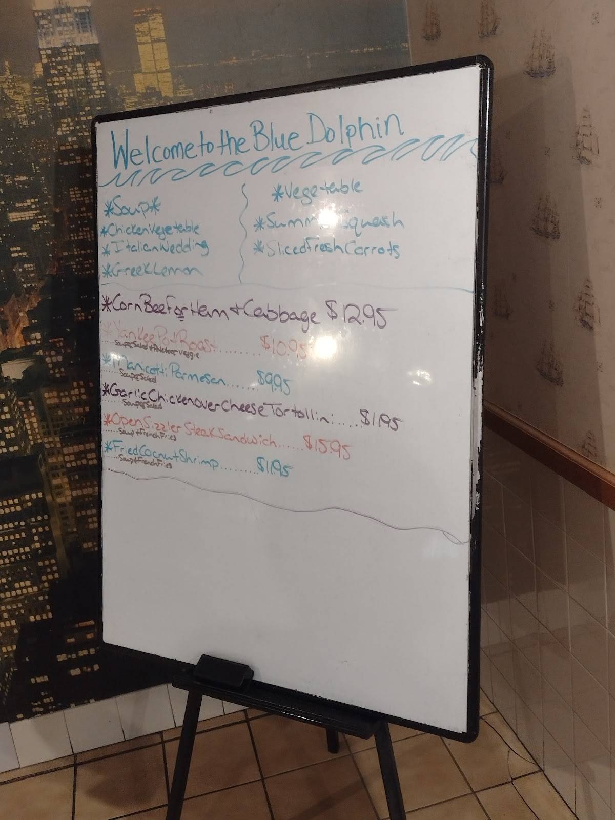 Menu at Blue Dolphin restaurant, Apalachin, NY-434