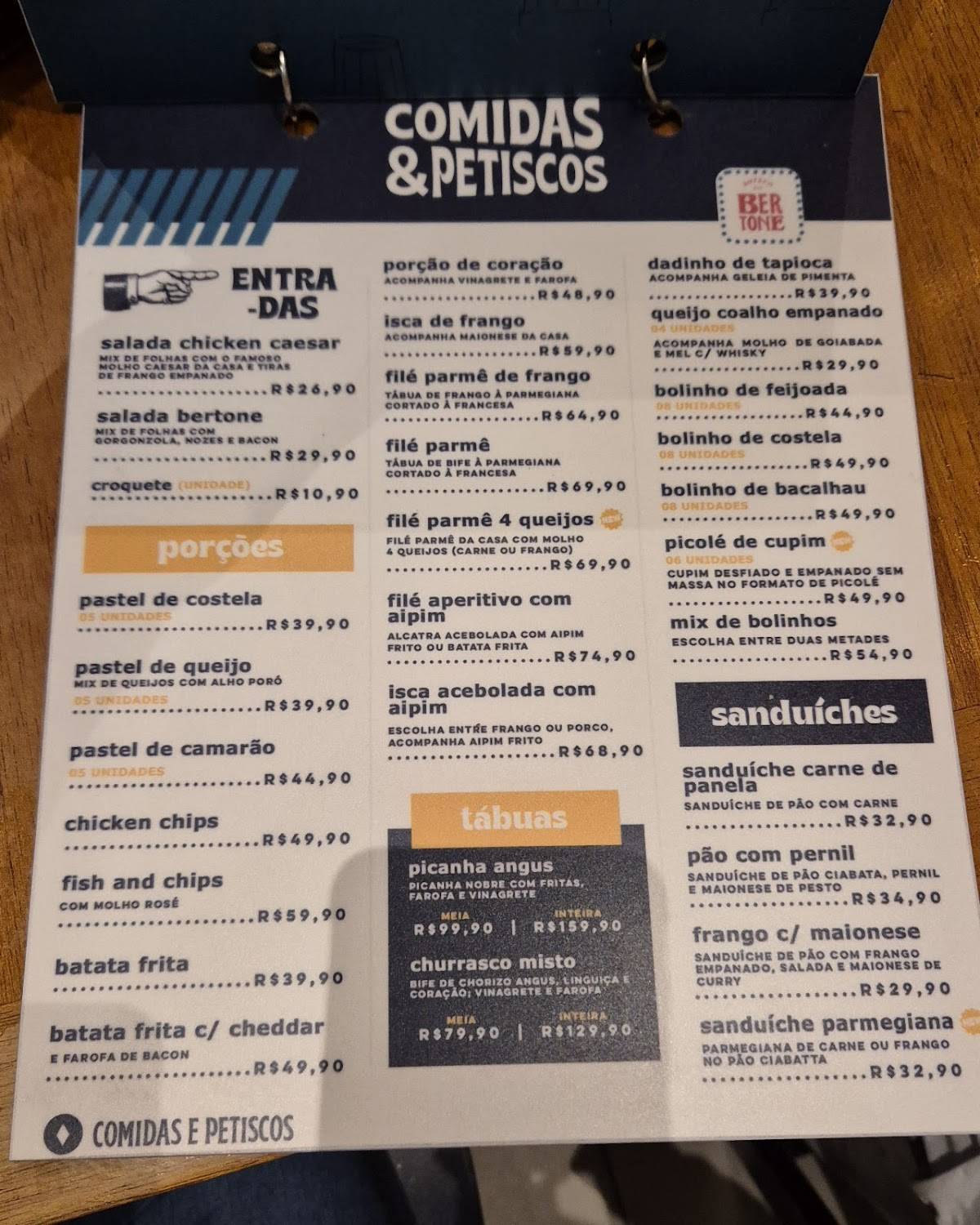 Menu em Boteco Bertone pub & Bar, Petrópolis