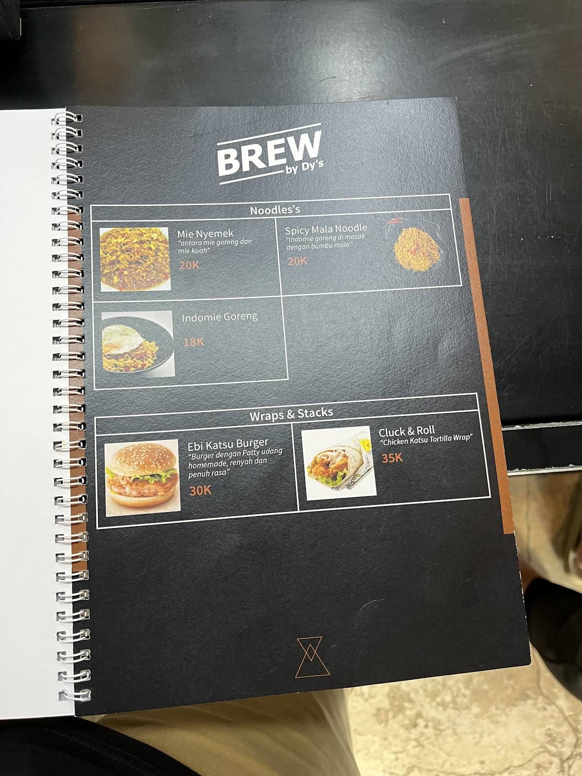 Menu at Brew by Dy's cafe, Batam