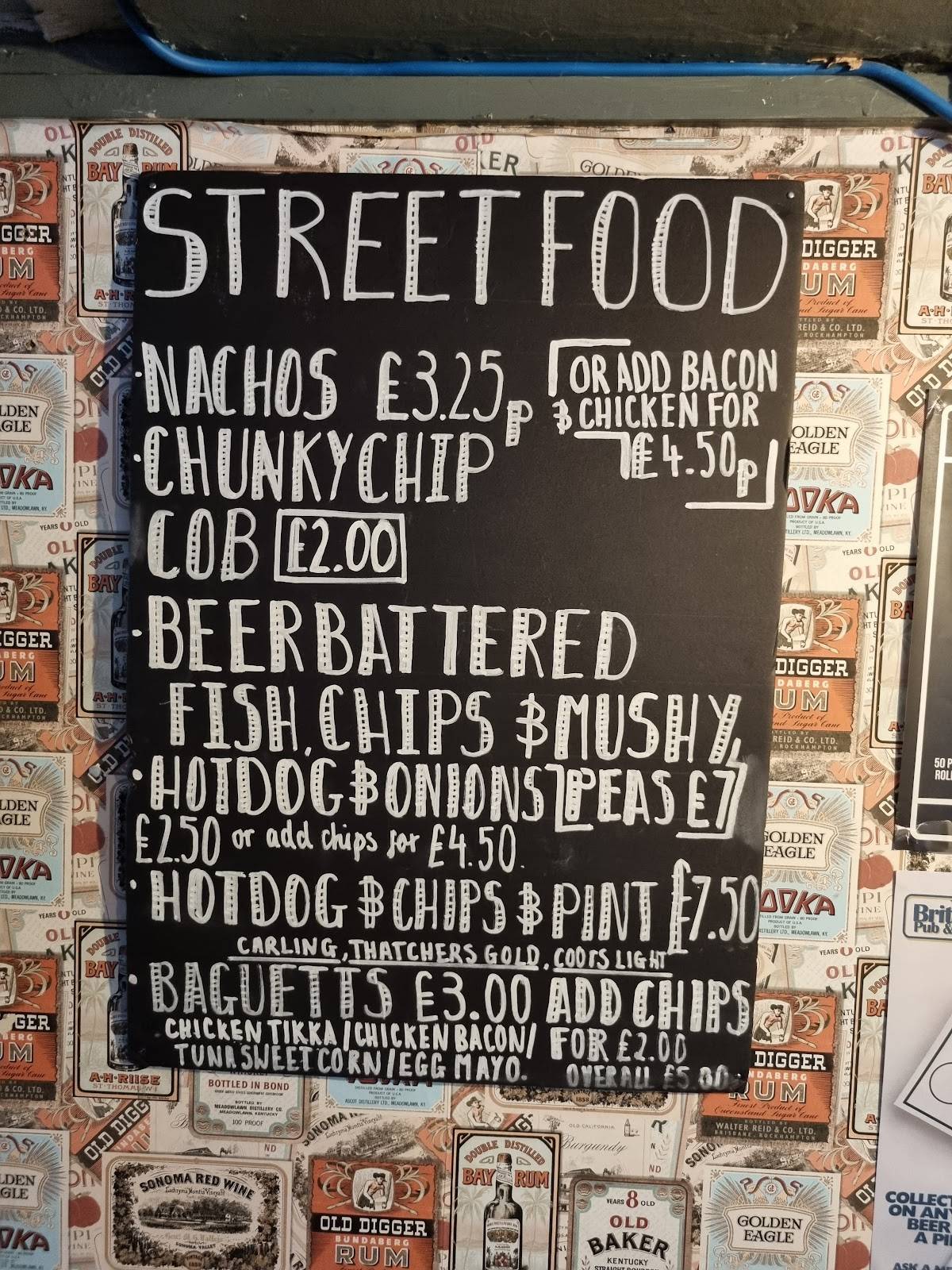 Menu at Britannia Inn pub & bar, Rowley Regis