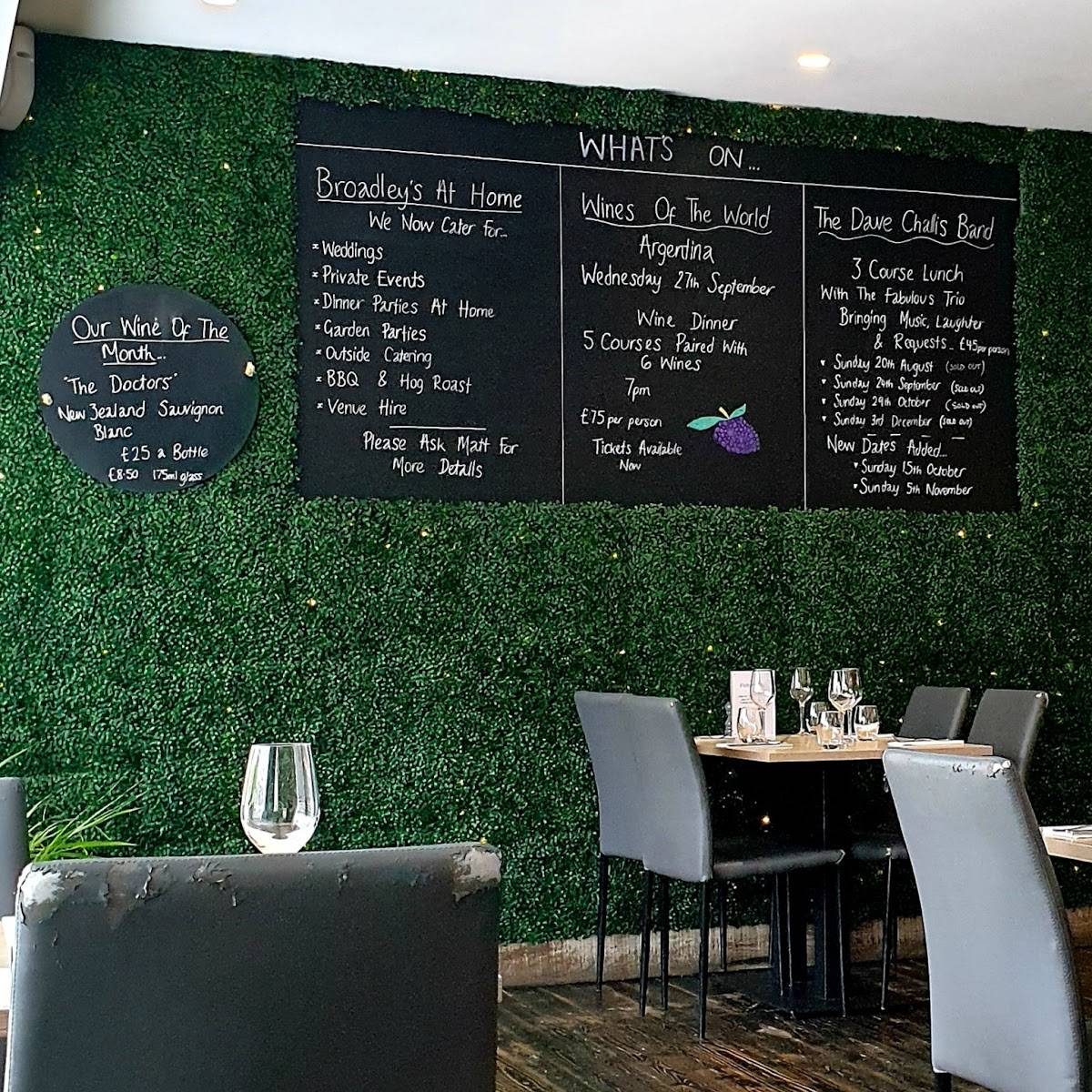 Menu at Broadley's pub & bar, Ilkley