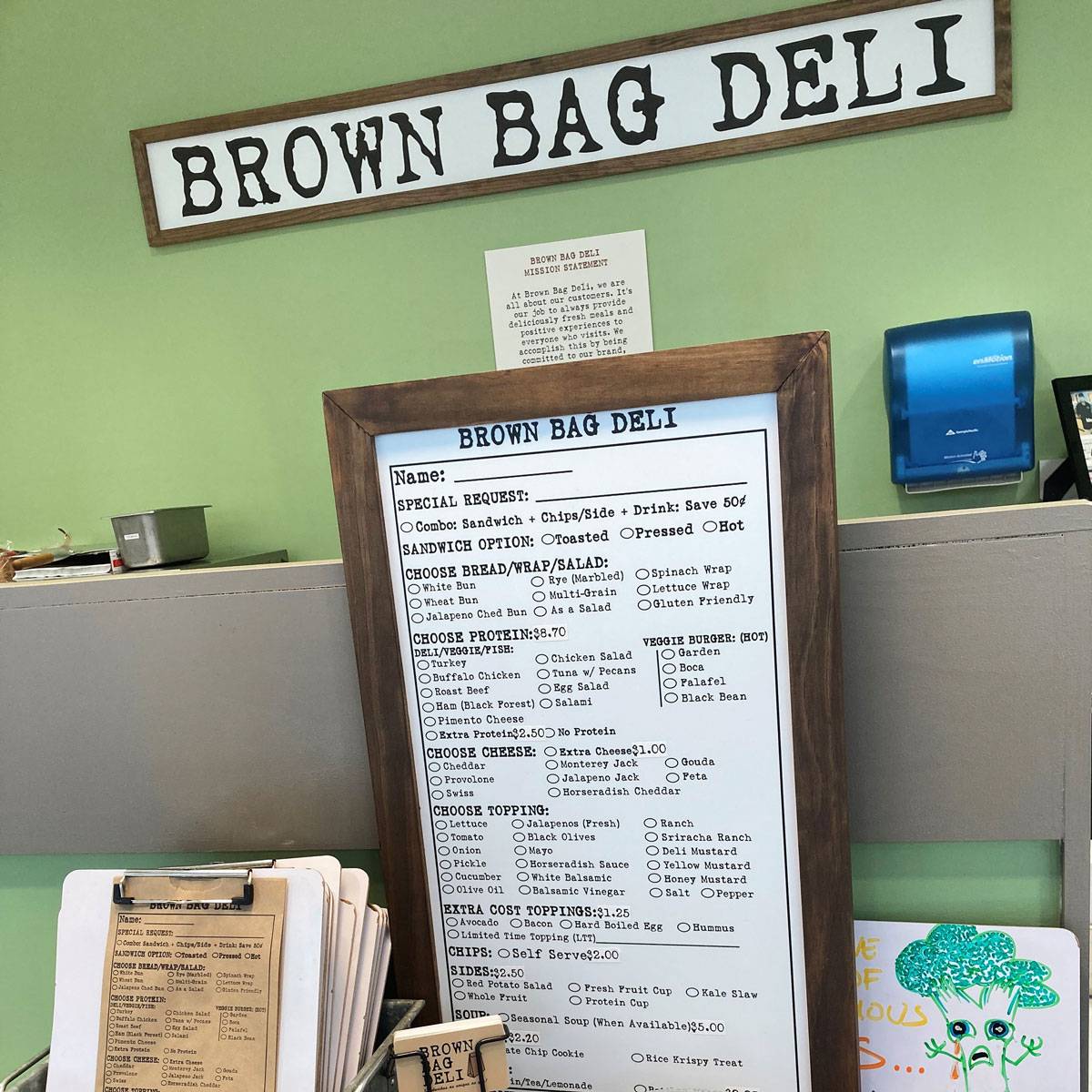 Menu at Brown Bag Deli, Houston, Dryden Rd Suite 2