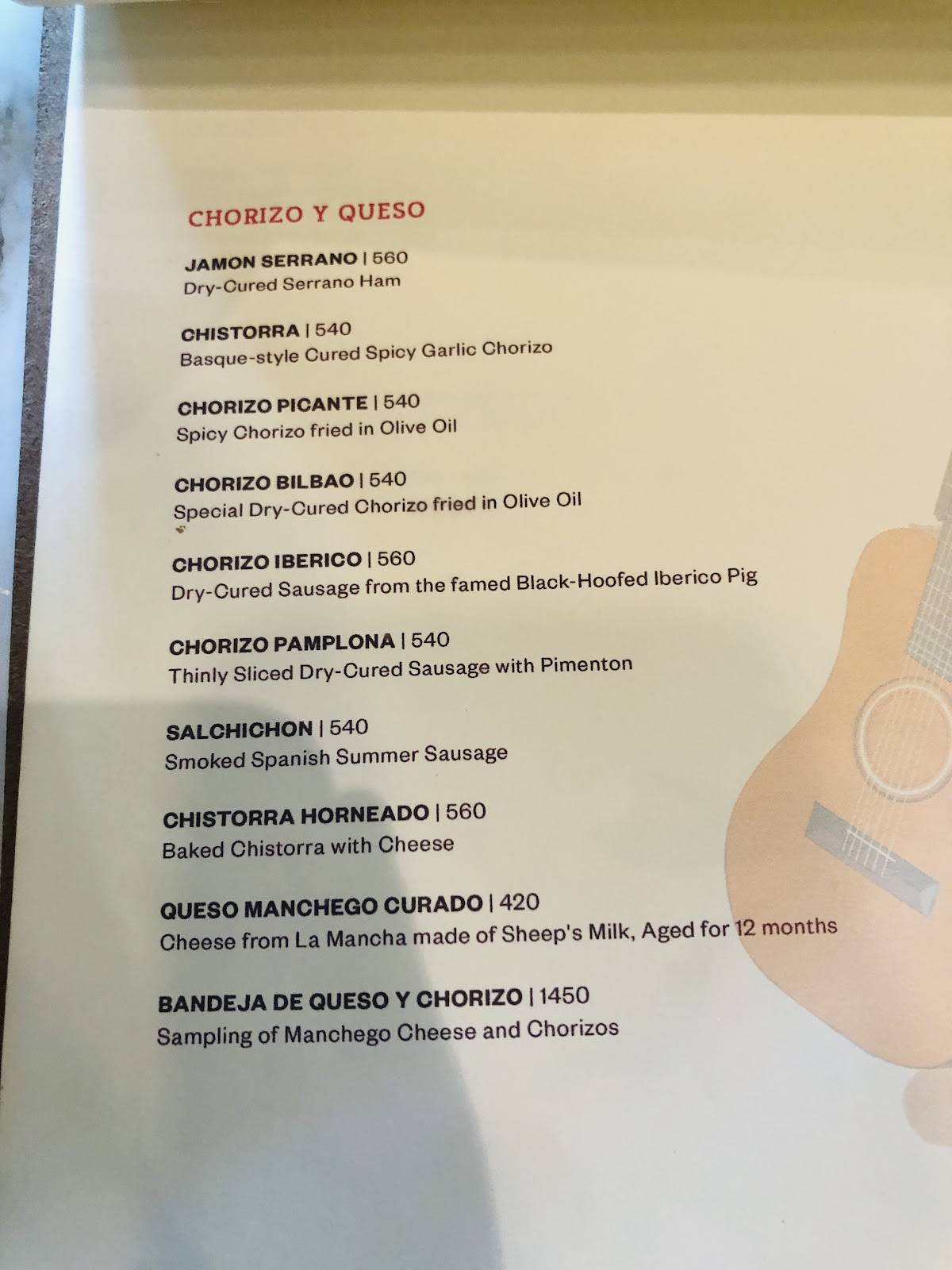 Menu at Bueno Tapas & Wine Restaurant - BGC, Taguig