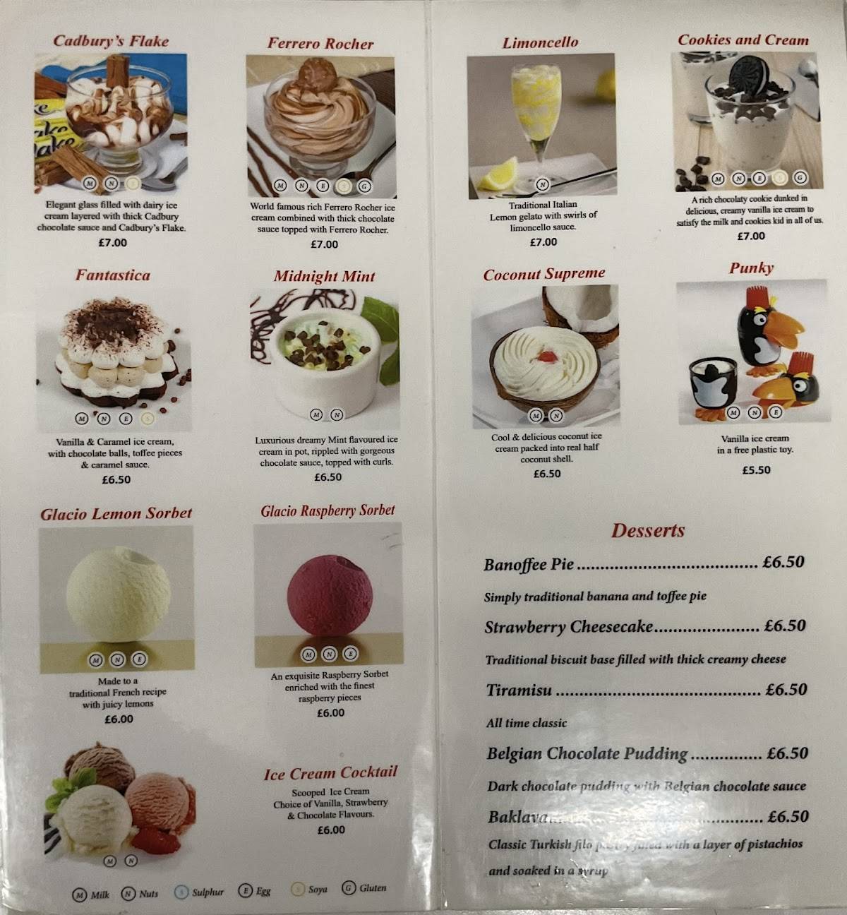 Menu at Buffalo Mediterranean Restaurant, Saint Neots