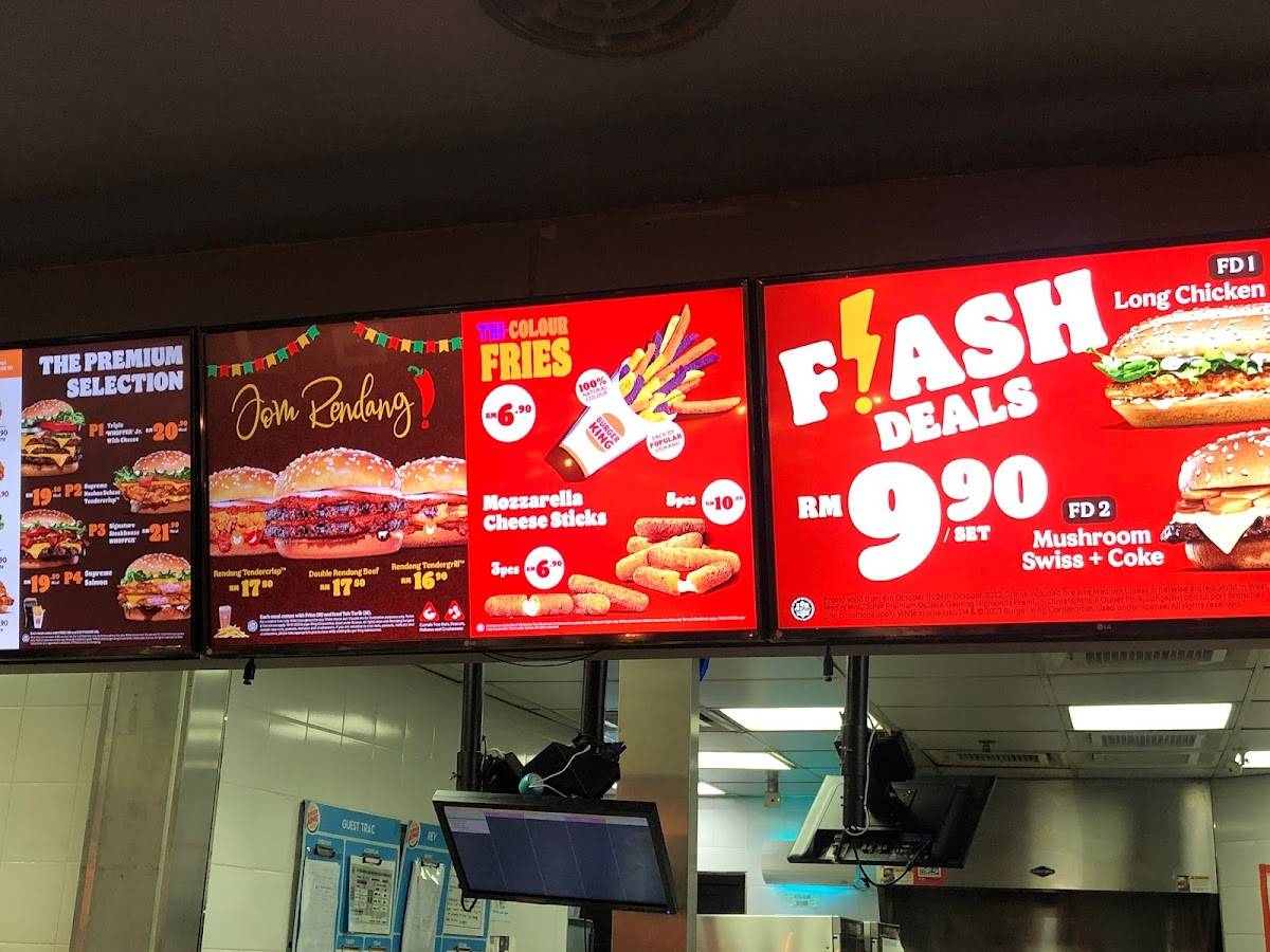 Menu at Burger King Residensi UTM KL restaurant, Kuala Lumpur, Lot 1-24 ...