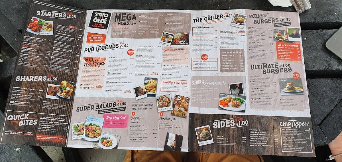 Menu at Burnt Stump pub & bar, Nottingham