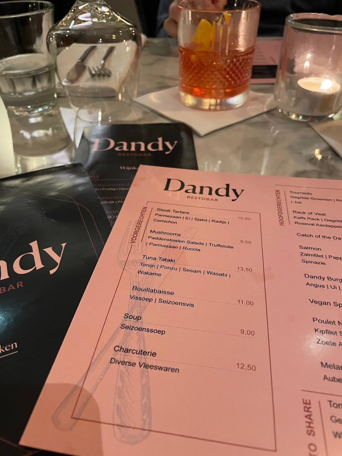 Speisekarte von Dandy Restobar, Bussum